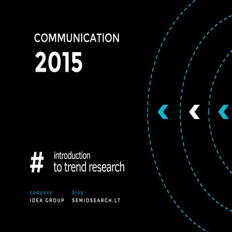 Introduction to trend research | PPTX