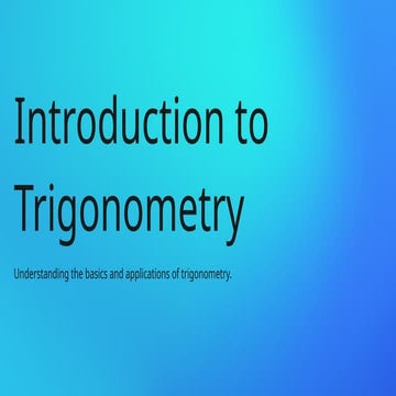 Introduction to Trigonometry (1).pptx ppppppppppppt | PPT