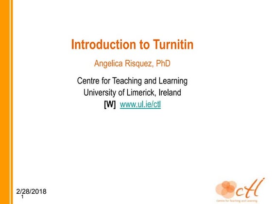 Turnitin ppt. | PPTX