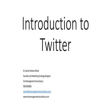 Introduction to Twitter | PPT