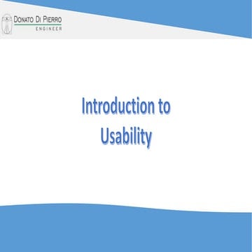 Introduction to usability | PPT