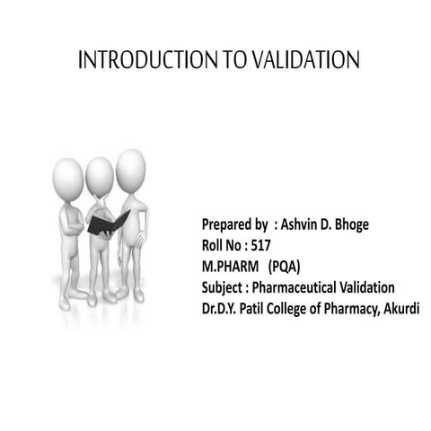 Introduction to validation | PPTX