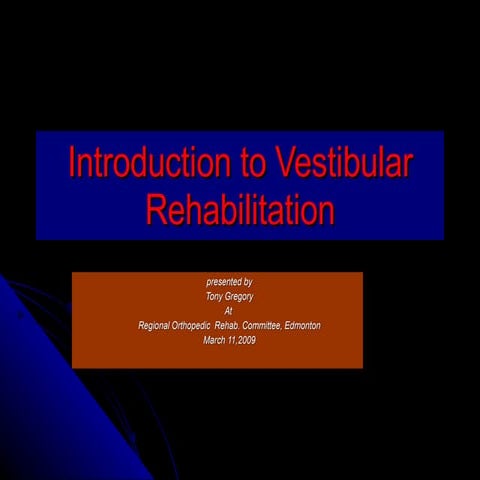 Introduction To Vestibular | PPT