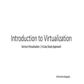 Introduction to virtualization | PPTX