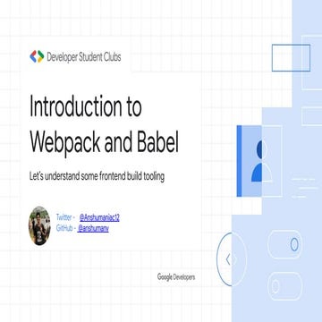 Introduction To Webpack And Babel Pdf Web Development Internet 4969