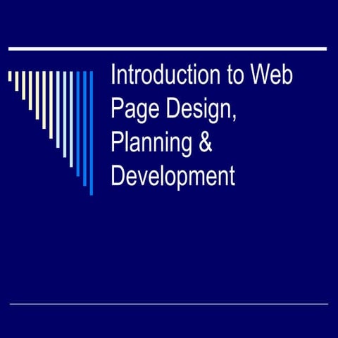 Introduction to Web Page Design OT and Network | PPT