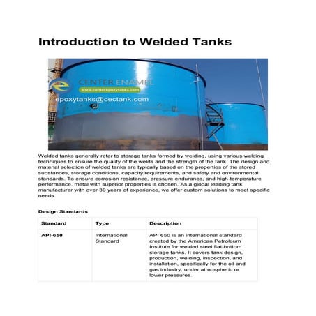 Introduction to Excellent Welded Tanks.docx