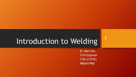 PPT PRESENTATION OF WELDING | PPTX