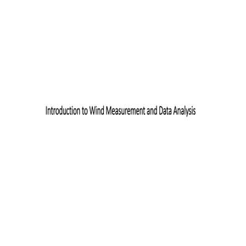 Introduction to Wind Measurement and Data Analysis.pptx