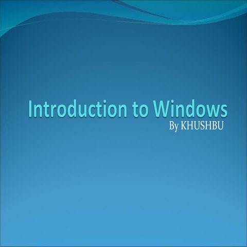 Introduction To Windows Ppt Computing Technology And Computing