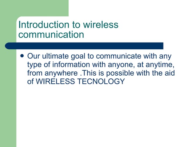 4G WIRELESS SYSTEM | PPTX