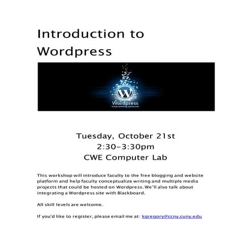 Introduction to Wordpress | PDF