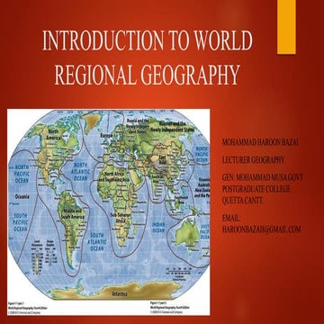 Introduction to World Regional Geography by Prof M Haroon.pdf