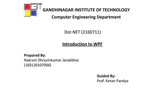 Introduction To Wpf Ppt 5827