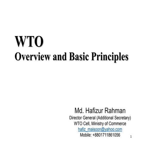 Introduction to wto | PPT