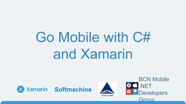 Introduction To Xamarin Ppt 1652