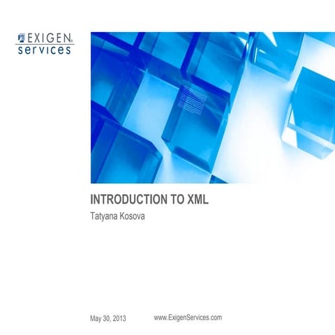 Introduction To Xml Ppt