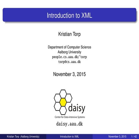 Introduction To Xml And Databases Ppt