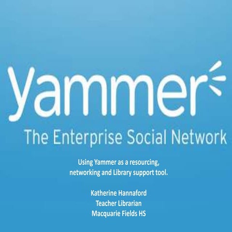 Introduction to yammer | PPT