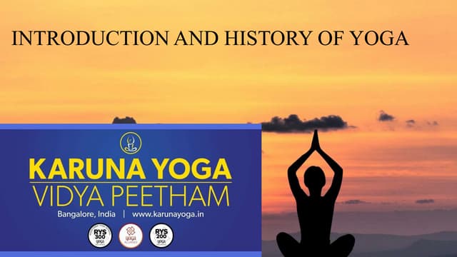 History of yoga | PPTX