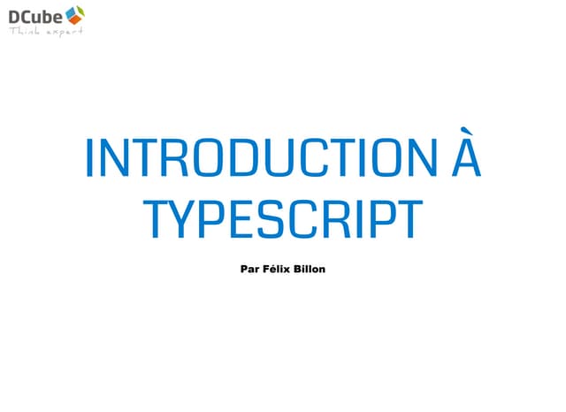 Introduction Typescript Ppt