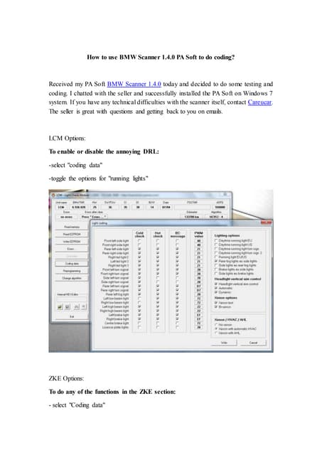 F30_Coding_Reference_Guide_v1.7.pdf | Auto Type | Automotive