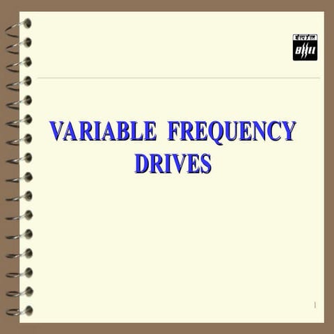 training on basic variable frequency drives | PPTX