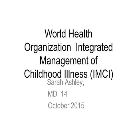 IMCI | PPT