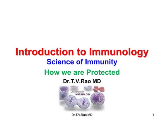 Introduction to Immunology | PPT