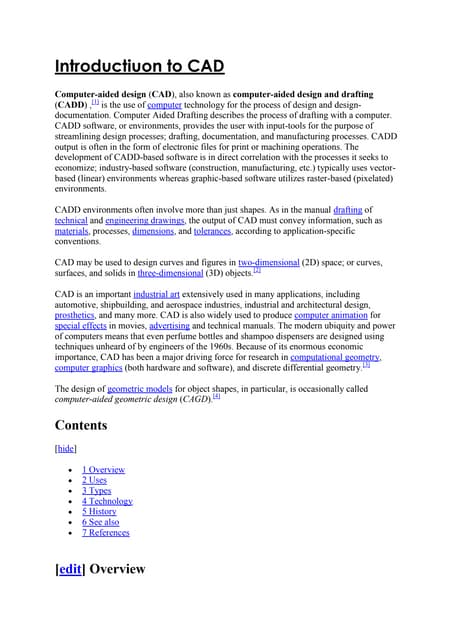 computer aided design | PPTX