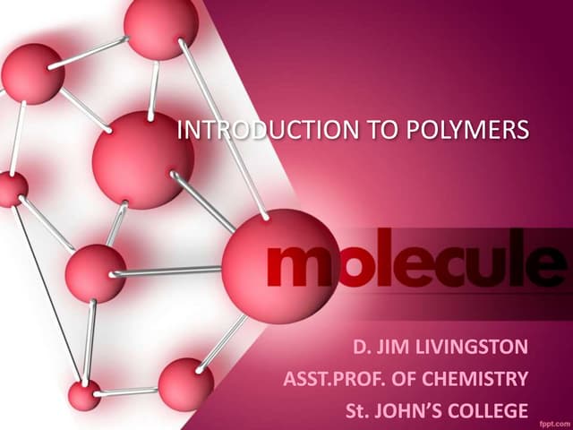 PRESENTATION ON POLYMERS | PPTX