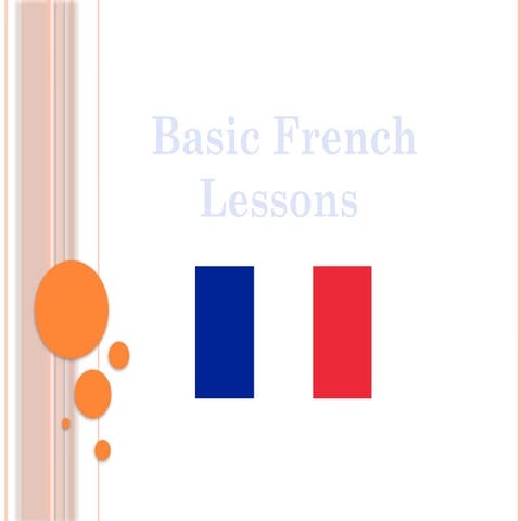 Introduction to basic french syllabus with vocabulary | PPTX