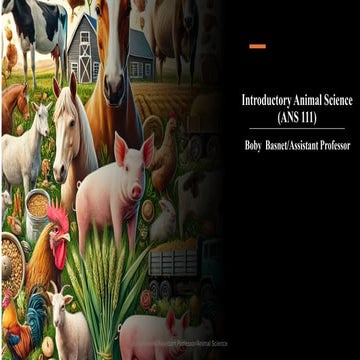 Introductory Animal Science || Assistant Prof. Boby Basnet | PDF