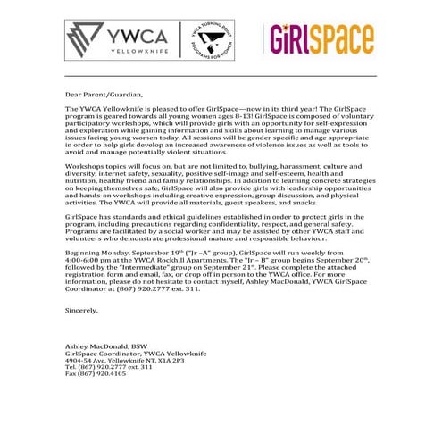 Girl effect: creating safe spaces for girls | PDF