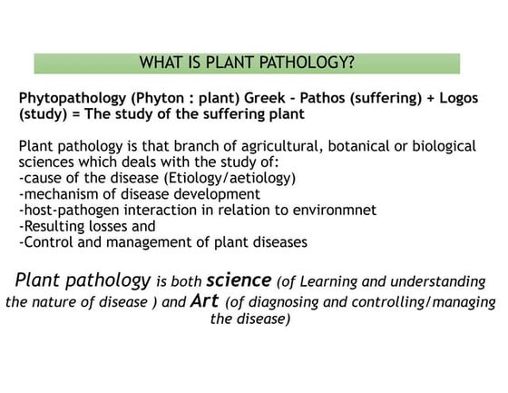 Plant disease and its cause | PPTX