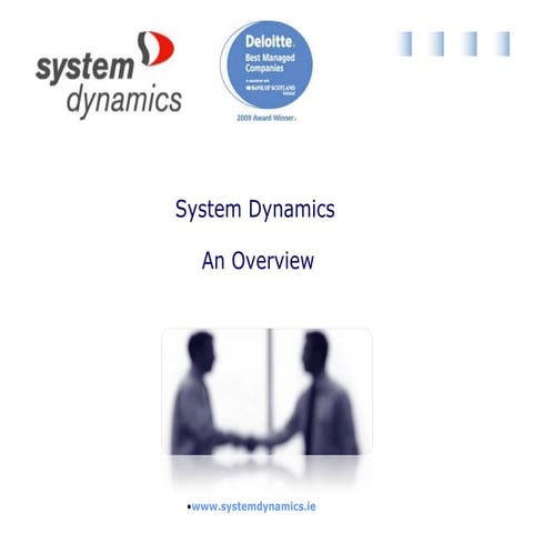 System Dynamics Introductory Presentation | PPT