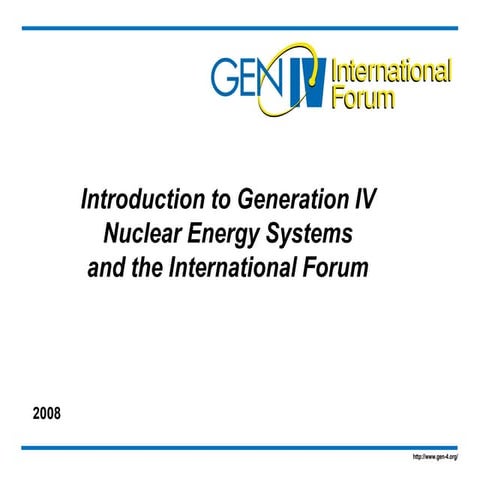 Introdution to Generation IV Nuclear Plants | PDF