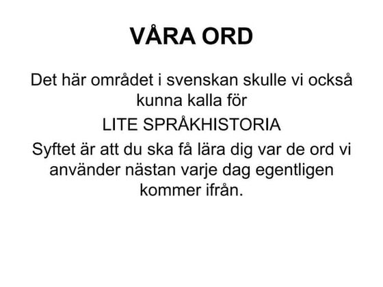 Språkhistoria | PDF