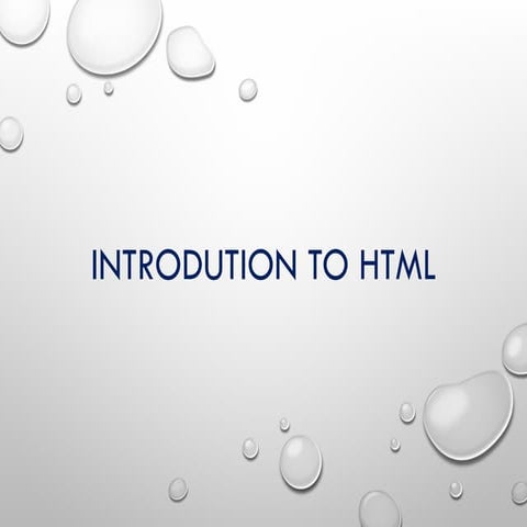 Introdution To Web And Html Notes And Practiceppt 9308