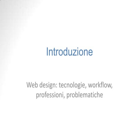 Introduzione - Web design | PPT