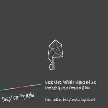 Intro to deep learning_ matteo alberti | PPTX | Artificial Intelligence | Technology & Computing