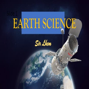 AN INTRODUCTION TO EARTH SCIENCE AND ITS NEIGHBOR | PPTX