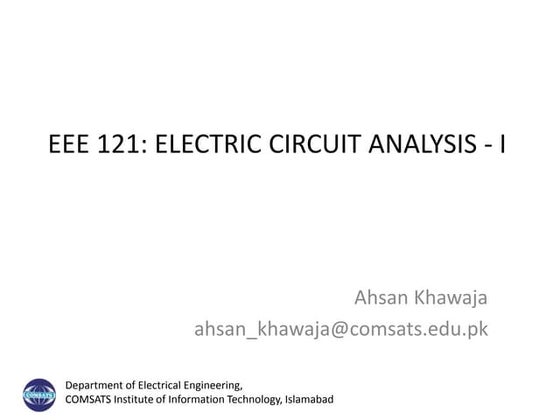 Fundamentals of-electric-circuit | PPT