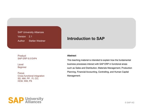 SAP | PPT