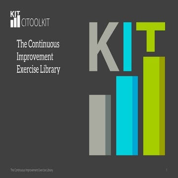 The Continuous Improvement Exercise Library | PDF