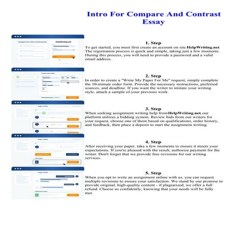 Intro For Compare And Contrast Essay | PDF