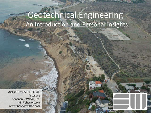 Geotechnical engineering, civil engineering | PPTX