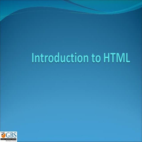 Intro Html Ppt Web Design And Html Internet