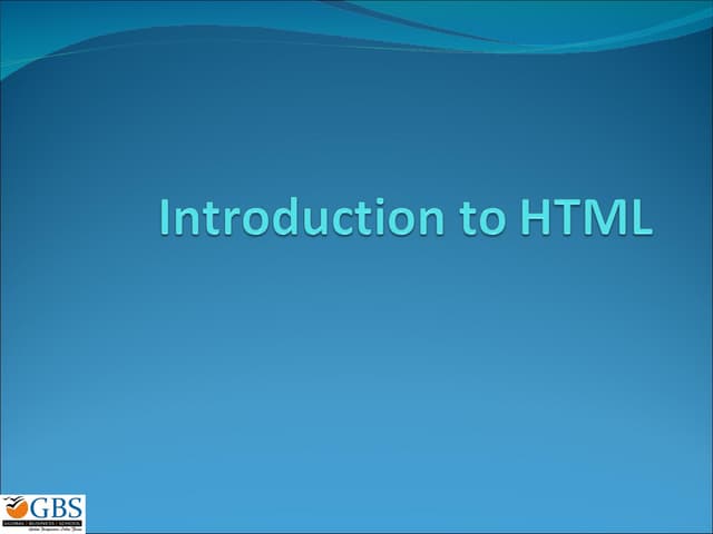 Intro Html Ppt Web Design And Html Internet