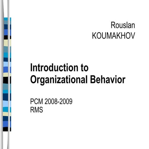 Intro I Mba Pcm | PPT